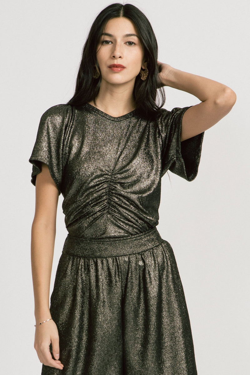 Allison Wonderland | Allegra Top Metalic – branches & knots