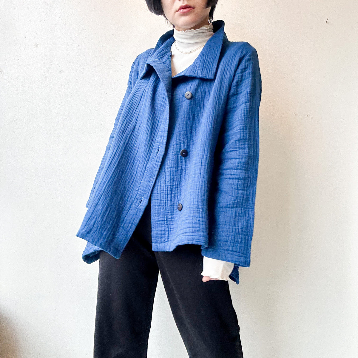 Sasaki Gallery | SSK 01A High Collar Jacket – branches & knots