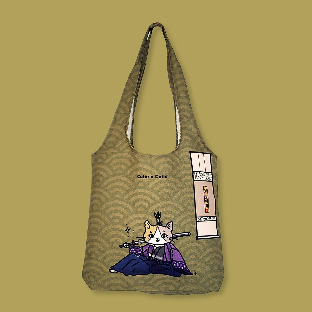 Yurie's | Samurai Cat - Cotton Bag – branches & knots