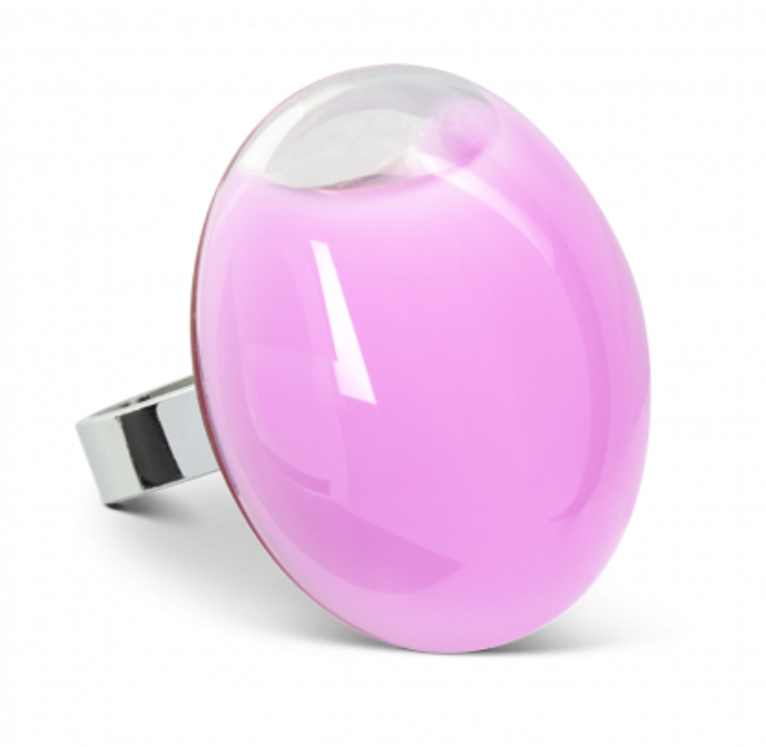 PYLONES GLASS RING MEDIUM / GALET / MILK – branches & knots